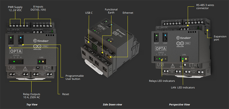 Opta Micro Programmable Logic Controllers - Arduino | Mouser Opta Micro Programmable Logic Controllers - Arduino | Mouser